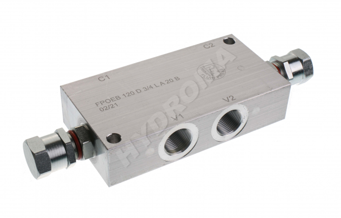 PARTIALLY BALANCED DUAL OVERCENTER VALVES